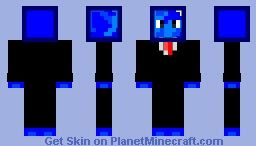 blue man Minecraft Skin