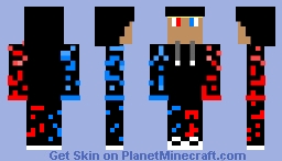 fire and ice Minecraft Skin
