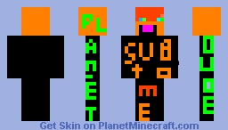 Planetdude Gaming skin Minecraft Skin