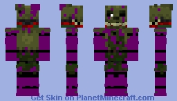 half springtrap Minecraft Skin