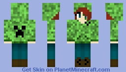Creeper Hoodie Minecraft Skin