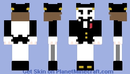The Black Jester (Fanmade Pokestar Studios Design) Minecraft Skin