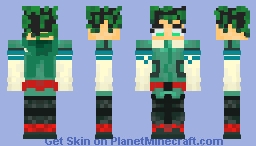 Midoriya Izuku boku no hero Minecraft Skin
