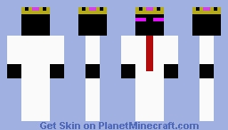 enderman with suit with crown Minecraft Skin