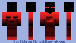 Red Enderman Gamer Minecraft Skin