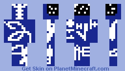 Blue Spacesuit Minecraft Skin