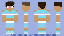 Trans flag color Minecraft Skin