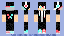 Red and Blue Gamer Minecraft Skin