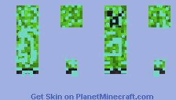 charged creeper Minecraft Skin