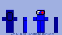 Blue Impostor Among us: Version_Bedrock Minecraft Skin