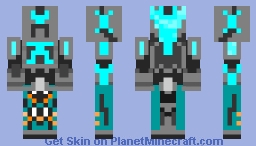 Cyber knight demo Minecraft Skin