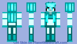 Diamond girl Minecraft Skin