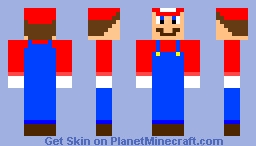 Mario Minecraft Skin