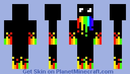 Crazy Rainbow Guy Minecraft Skin