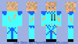 cool blue warrior Minecraft Skin