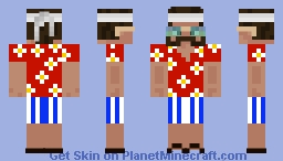 Beach guy Minecraft Skin