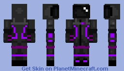 purple astronaut Minecraft Skin