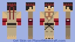 Ryu (Street Fighter V) Minecraft Skin