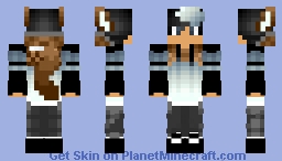 Shadow Wolf Minecraft Skin