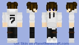 White jersey number 7 Minecraft Skin