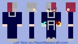 shoto from my hero academia Minecraft Skin