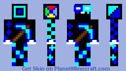 the diamond digger Minecraft Skin