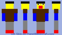 The yelling man Minecraft Skin