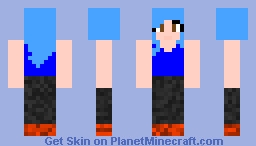 Pretty Blue Minecraft Skin