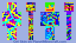 Modrej ment Minecraft Skin