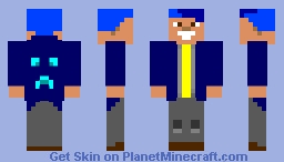 blue man Minecraft Skin