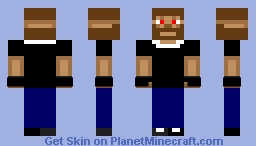 black shirt guy Minecraft Skin