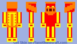 Guerriero infuocato Minecraft Skin