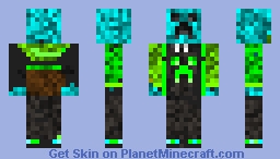 Creeper cyan Minecraft Skin