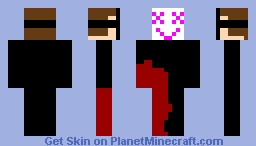 Pink and black Purge skin Minecraft Skin