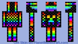 rainbow guy Minecraft Skin