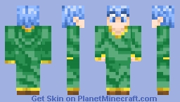 [Fixed] Blue-Haired Magician (Wisp) Minecraft Skin