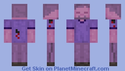 Pink and Purple Zombie Minecraft Skin