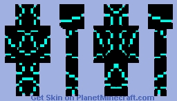 cyan armor Minecraft Skin