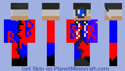 red blue cyclops Minecraft Skin