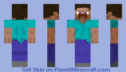 steve mustache Minecraft Skin
