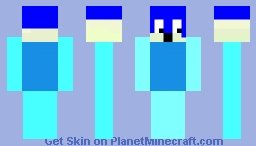blue guy Minecraft Skin