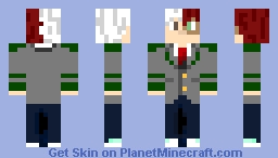 Shoto Todoroki (from 'My Hero Academia' anime) Minecraft Skin