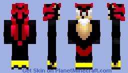 shadow the hedgehog Minecraft Skin