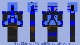 blue mando Minecraft Skin