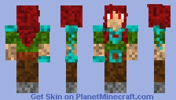 Warrior in diamond armor (girl) Minecraft Skin