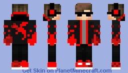 Red Gamer kid, cool version Minecraft Skin