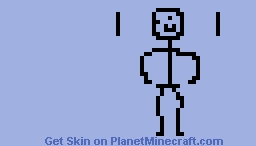 flexing stickman Minecraft Skin