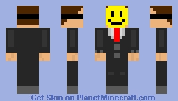 suit and smile mask Minecraft Skin