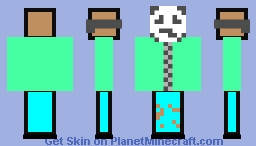 it's skin with panda mask Minecraft Skin