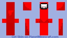 Among Us Red Minecraft Skin